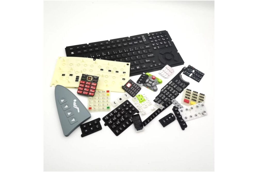 Factory OEM Customized silicone rubber button keypad with conductive ...