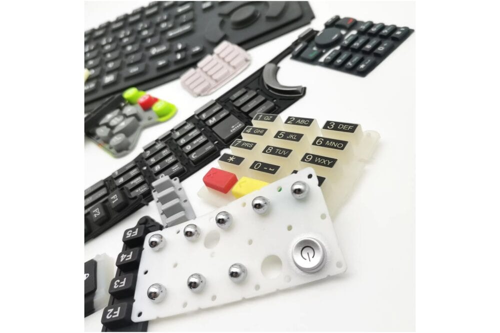 Factory OEM Customized silicone rubber button keypad with conductive ...