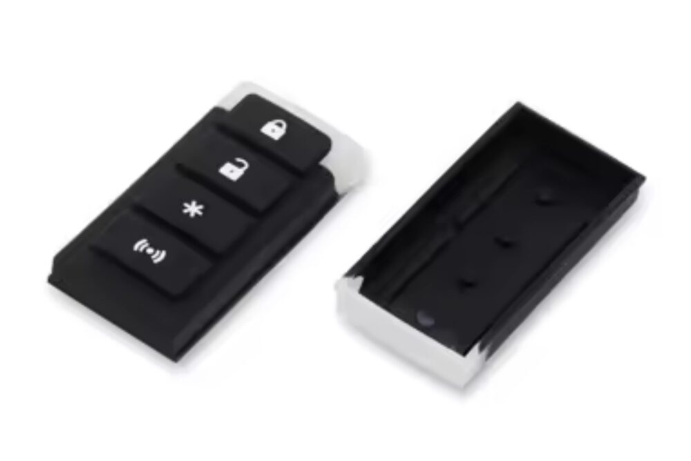Molded Rubber Buttons Custom Silk Screen Printed Anti-Static Automotive ...